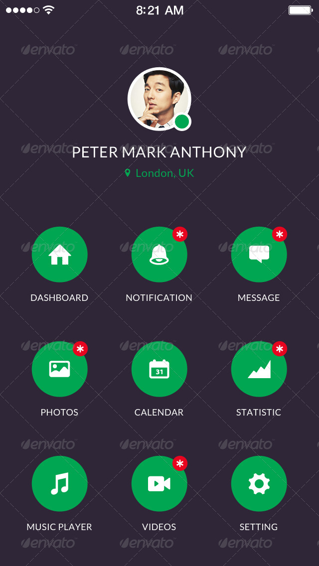 Fresh Flat Mobile UI Kit, Web Elements | GraphicRiver